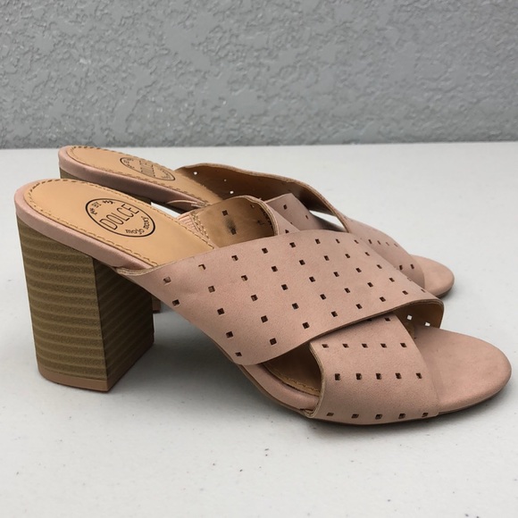 Mojo Moxy | Shoes | Dolce Mojo Moxie Dusty Rose Block Heel Sandals 65 ...
